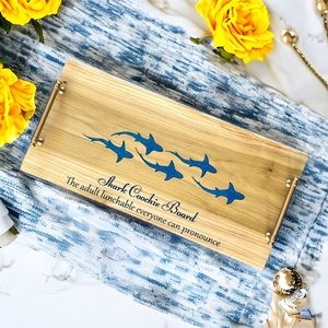 Kitchen | Shark Coochie Board Wood And Resin Handmade Charcuterie Board ...